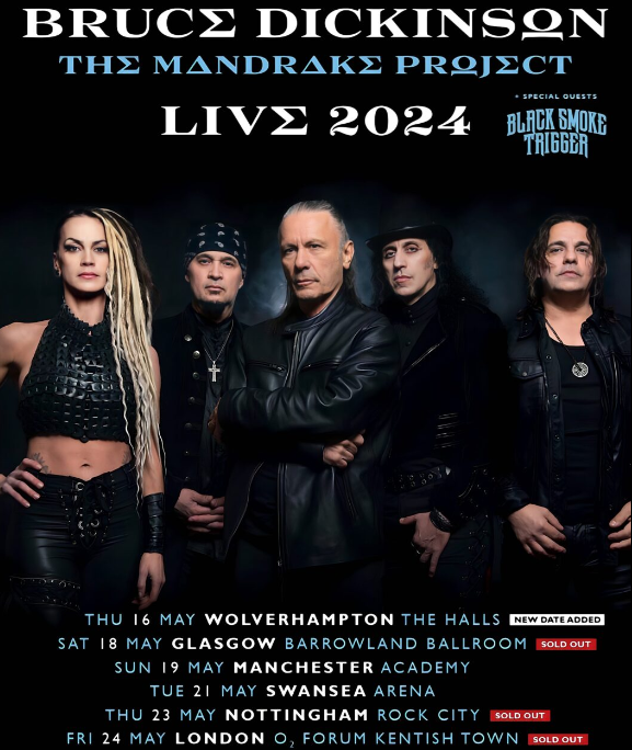 Bruce Dickinson Live at London: The Mandrake Project Tour 2024 ...